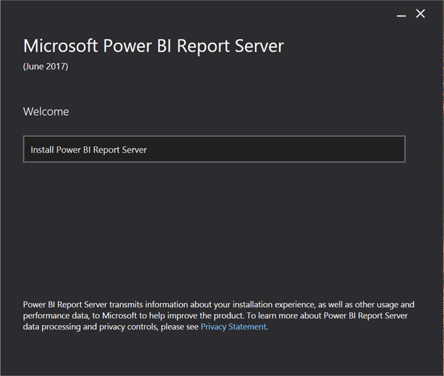 Install and configure Power BI Report Server and Power BI Desktop