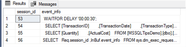 Retrieve Actively Running T Sql Statements From Sql Server