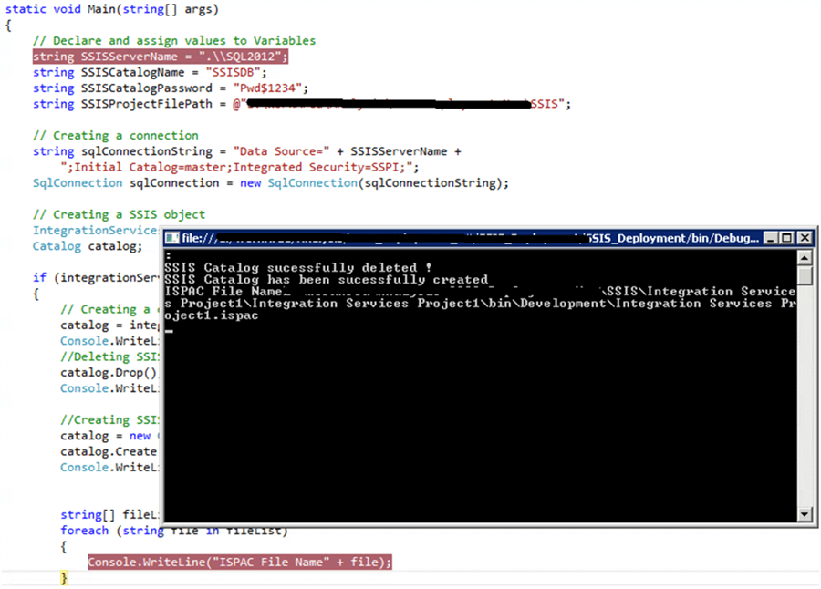 Deploy Multiple SSIS Projects Using C#