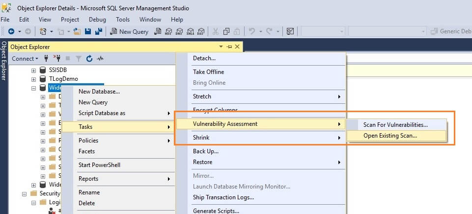 Sql Server Security Vulnerability Assessment Tool In Ssms 174