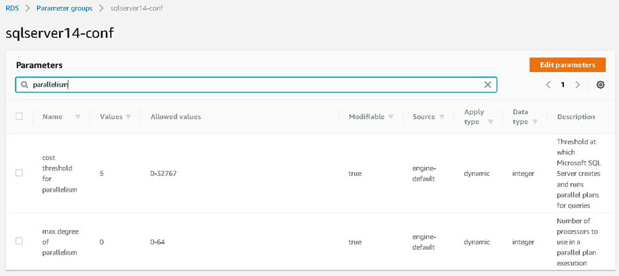Setting Sql Server Configuration Options With Aws Rds Parameter Groups 2109