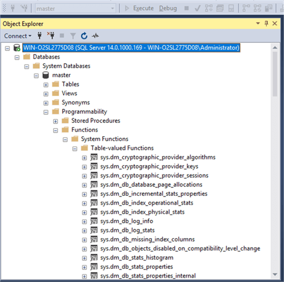 Overview Of Sql Server Table Valued Functions Sysdmexeccursors And 5181