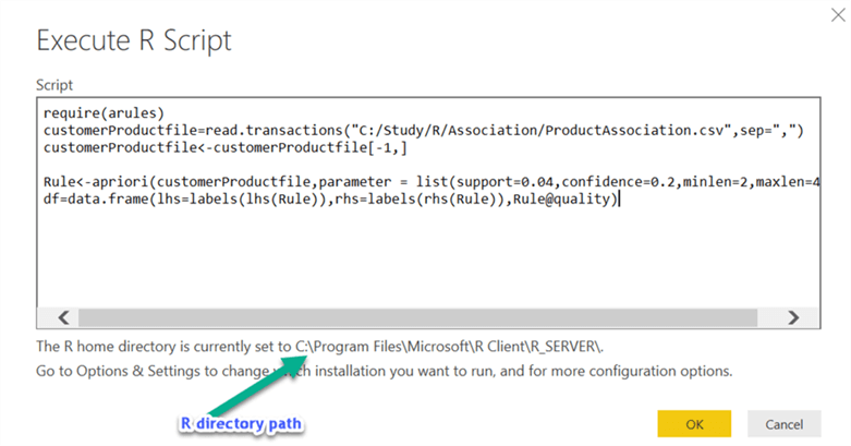 Market Basket Analysis in R and Power BI