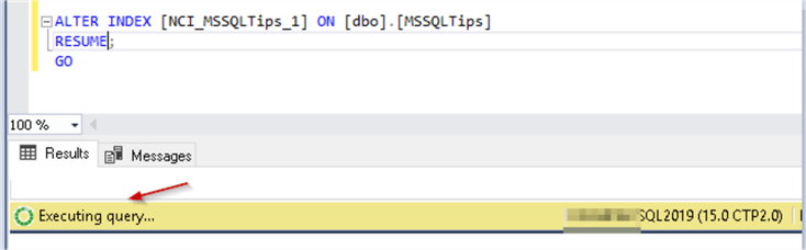Resumable Online Index Create in SQL Server 2019