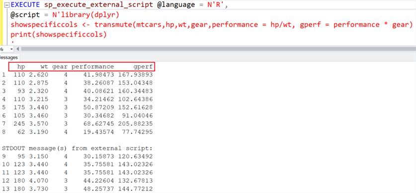SQL Server and R mutate, transmute, summarize, group by, pipe, filter