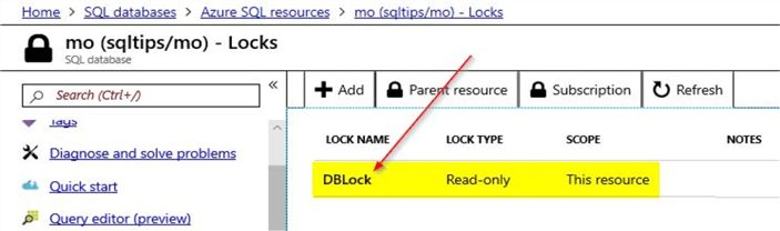 Locking Resources in Azure with Read Only or Delete Locks