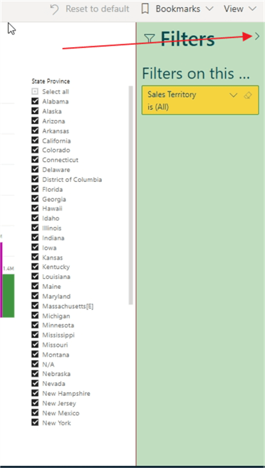 Power BI Filter Pane
