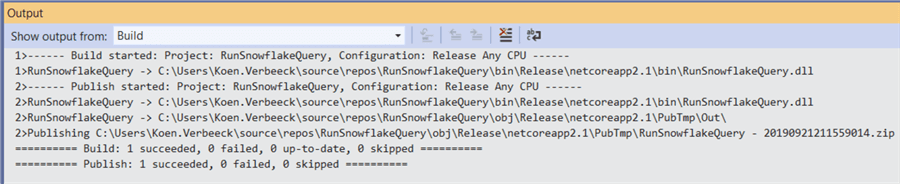 Azure Function to Execute SQL on Snowflake Database