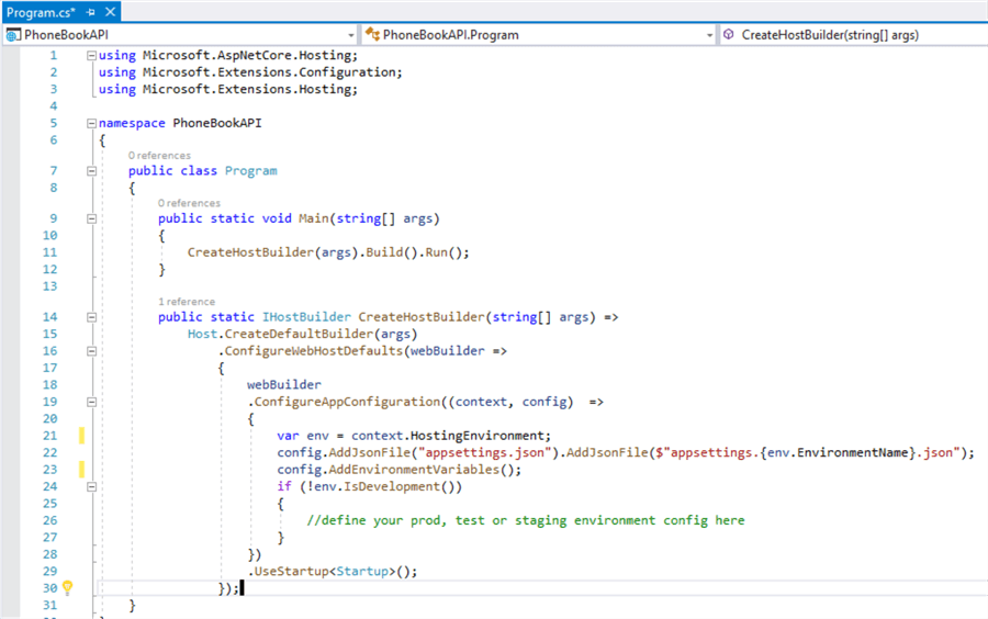 Securely Manage Database Credentials Using VS Manage User Secrets