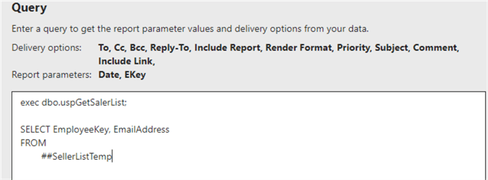 SSRS Empty Report from a Data Driven Subscription