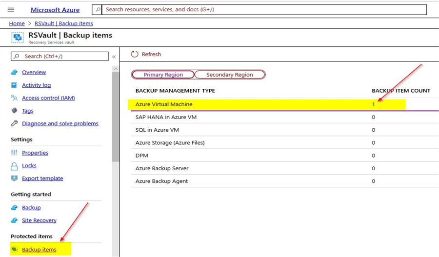 Restore An Azure Sql Vm Using Recovery Services Vault