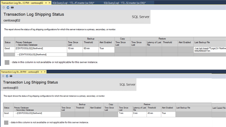 Configure Log Shipping for SQL Server on Linux