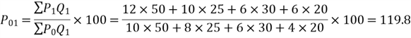Simple Index and Weight Index Examples in R