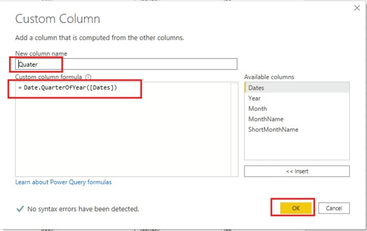 Create Power BI Calendar Table with Power Query M Language