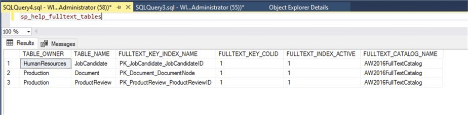 Understanding SQL Server Full Text Search