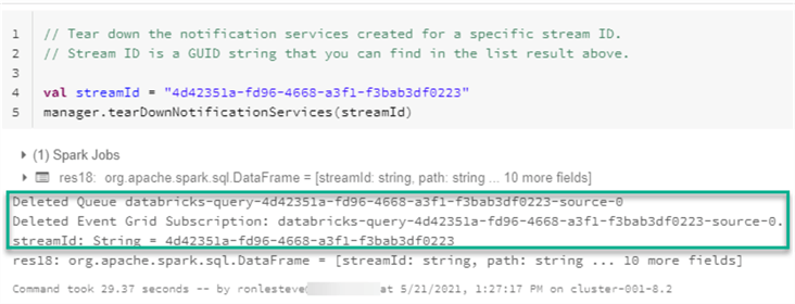 Auto Loader Resource Manager In A Scala Databricks Notebook