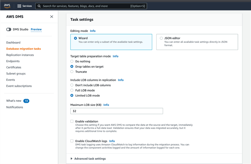AWS DMS SQL Server Migration to the Cloud
