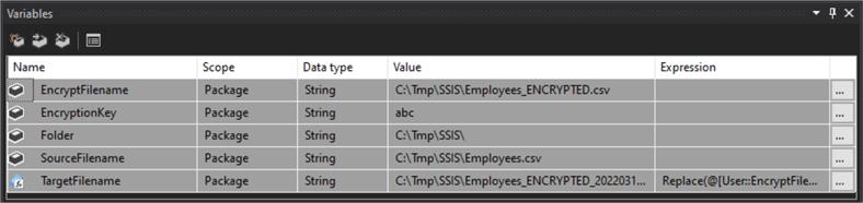 Encrypt and Decrypt a CSV file with SSIS