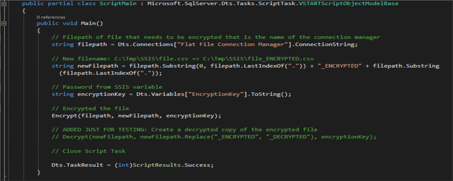 Encrypt And Decrypt A Csv File With Ssis