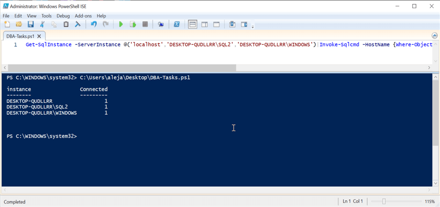PowerShell Script for SQL Server Instance Details, Create Backup, Jobs