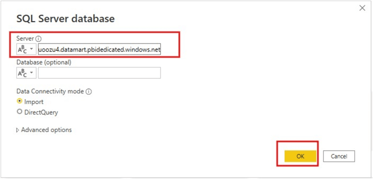 Connect Power BI Desktop to a Power BI Datamart