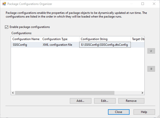 Ssis External Configuration File To Dynamically Update Package 0682