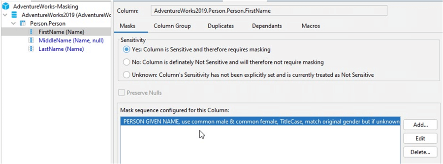 SQL Server Static Data Masking with DataVeil