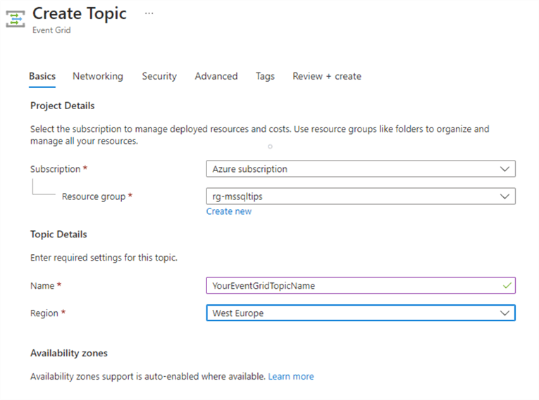 Azure Event Grid Topic To Pass Events In Adf And Synapse Analytics