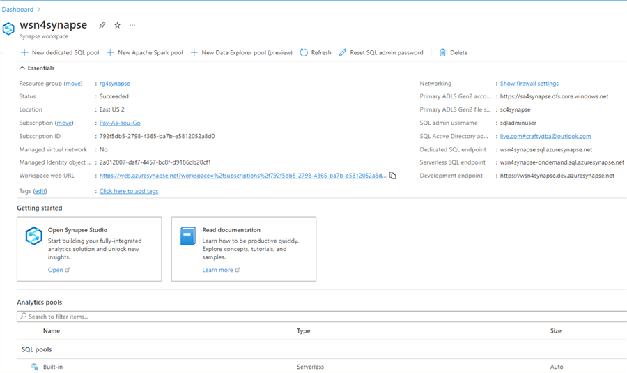 Azure Synapse Analytics Serverless Sql Pools As Data Lake Alternative