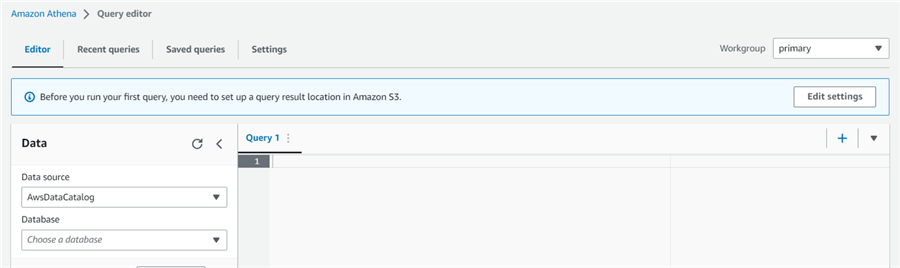 Aws Athena Configuration Querying Data Create Tables And Views