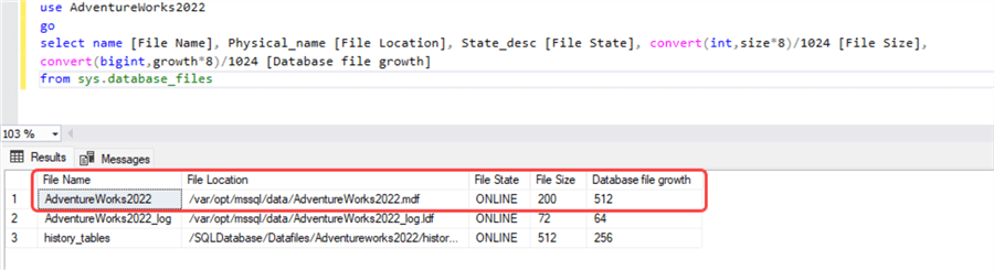 SQL Server on Linux Database File Management - Add, Modify or Move