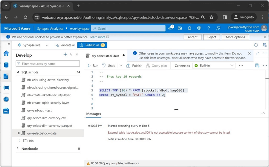 Read Data Stored In A Lake Database Using Azure Synapse Analytics 5309